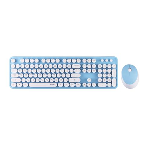 เมาส์ คีย์บอร์ดไร้สาย Mofii Wireless Mouse Keyboard Sweet Blue