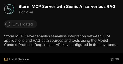 Storm Mcp Server With Sionic Ai Serv · Lobehub