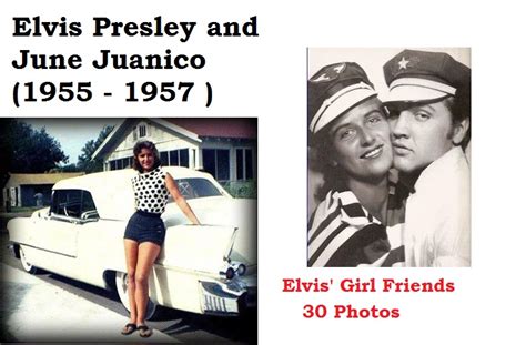 Elvis Presley And June Juanico 1955 1957 Elvis Presley
