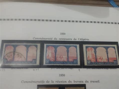 FRANCE SORTI D Album Centenaire Algérie Française Diff Teintes 263 Vue