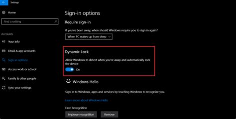Dynamic Lock Windows Will Automatically Lock When You Move Away From PC Laptop Innov Tiv