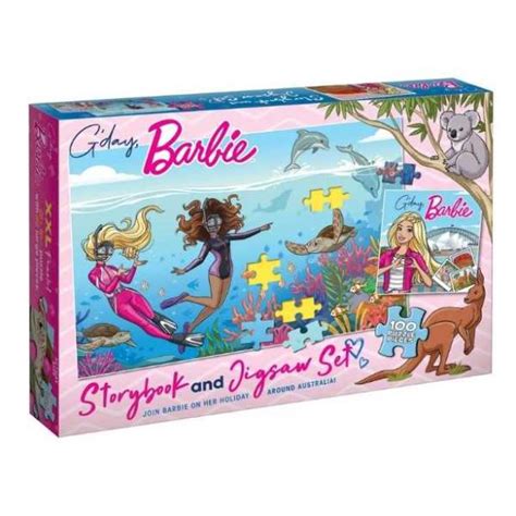 Borrow Gday Barbie Interlocking Puzzle 100pc