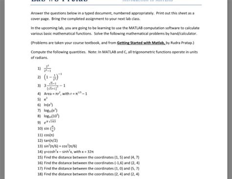 solved answer the questions below in a typed document