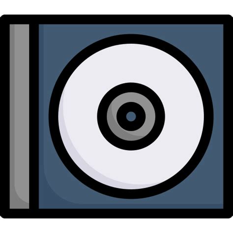 Compact Disk Generic Outline Color Icon Compact Disk Generic Outline Color Icon