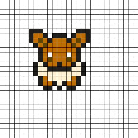 Mini Eevee Perler Bead Pattern Bead Sprites Characters Fuse Bead