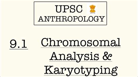 91 Chromosomal Analysis And Karyotyping Youtube