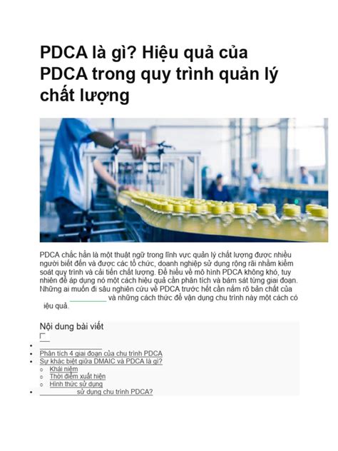Pdca Pdf