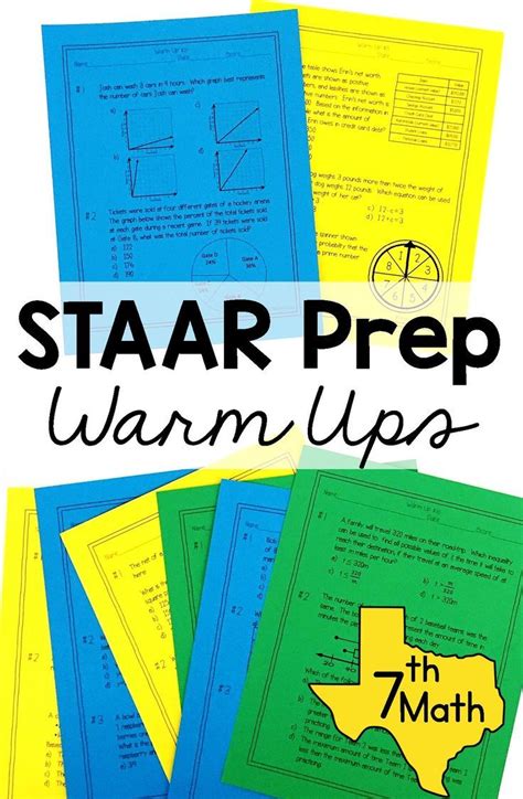 7th Grade Math Warm Ups Staar Review And Prep 7th Grade Math 7th