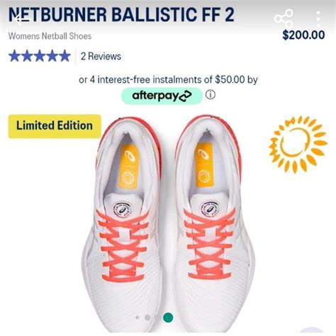 Asics Netburner Ballistic Ff2 Netballvolleyball Shoes 名牌 鞋及波鞋