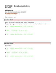 Cop Hw Docx Cop Introduction To Unix Fall Homework