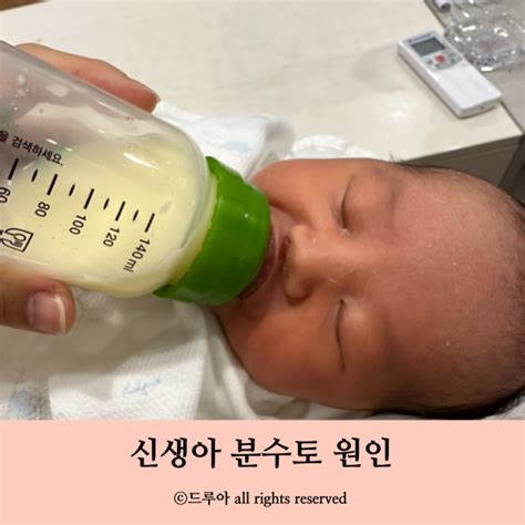 신생아 분수토 원인 소화잘되는분유 역류방지 아기침대 리안드림콧 네이버 블로그
