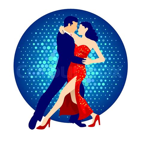 Tango Dancers Stock Vector Colourbox