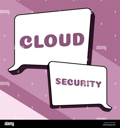 Hand Writing Sign Cloud Security Business Idea Imposing A Secured System Of Existing Data In