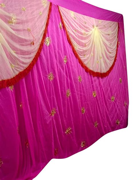 Polyester Pink Wedding Side Wall Tent Size 10x15 Feet At ₹ 1000piece
