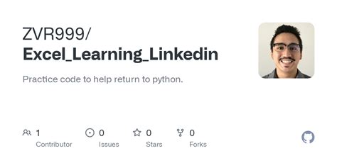 Github Zvr999excellearninglinkedin Practice Code To Help Return