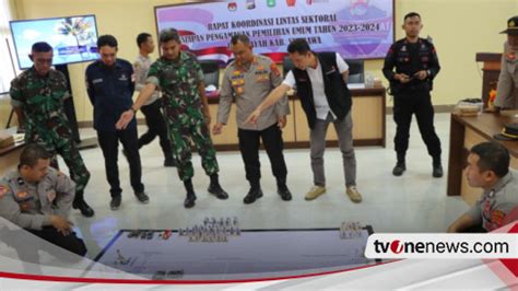 Polri Dan TNI Di Sumbawa Siapkan Pengamanan Pemilu Serentak 2024