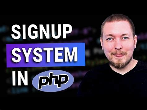 Free Video Creating A Signup System In Php Learn Php Full Course For