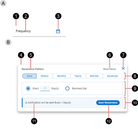 Uwc Date Recurrence Picker Unified Ux Web Components Temenos