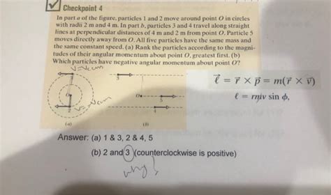 Solved Checkpoint In Part A Of The Figure Particles And Chegg