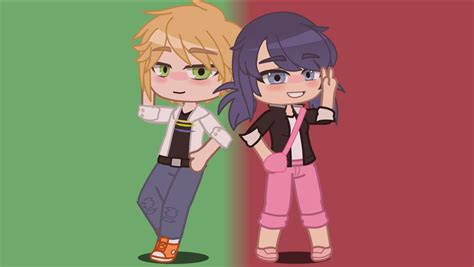 Mari And Adrien Oc Design ️ Miraculous Characters Marinette And