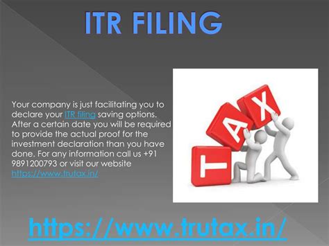 PPT ITR Filing In India Under Section 80 C 09891200793 PowerPoint