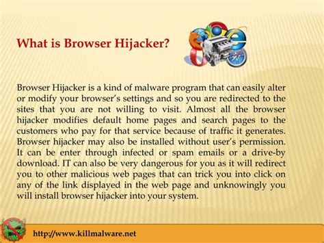 Adware And Browser Hijacker Symptoms And Prevention Pptx