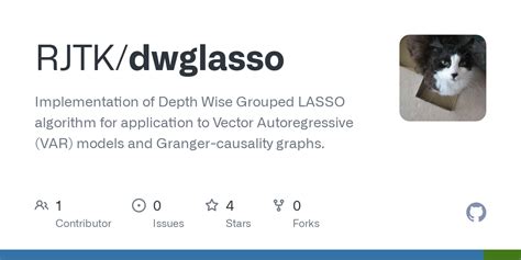 Github Rjtk Dwglasso Implementation Of Depth Wise Grouped Lasso