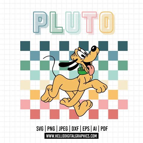 Cod1024 Pluto Svg Dog Svg Pluto Silhouette Cricut Disney Svg Hello