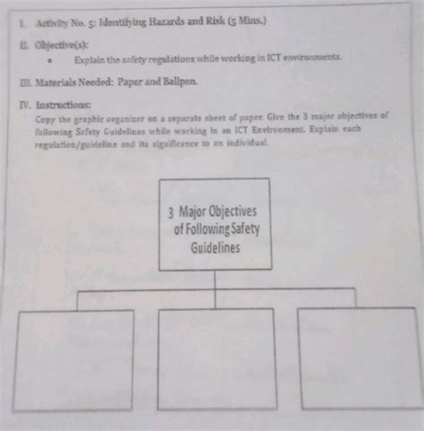 L Activily No Identifying Hazards And Risk Studyx