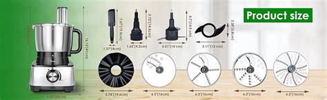Davivy Food Processor 13 Cupstainless Steel Bowl Food