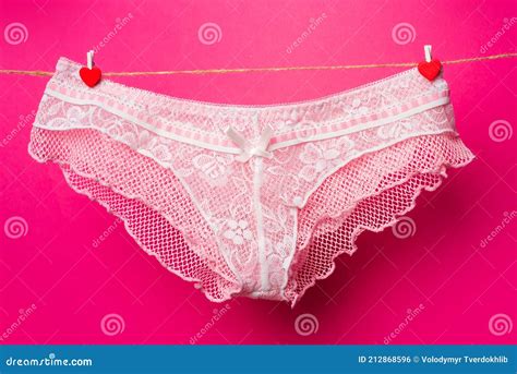 Female Panties On Clothesline Colorful Erotic Panties Women S Underpants On Rope Pink Panties