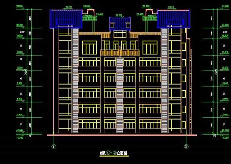 龙湖蓝湖郡b型花园洋房平立剖全cad图纸下载 光辉城市