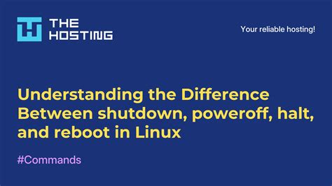 understanding the difference between shutdown poweroff halt and