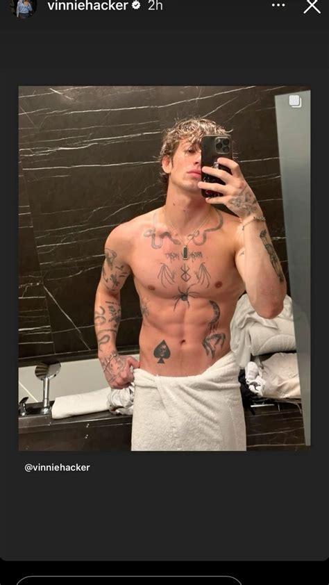 Vinnie Hacker In 2024 Hacker 6 Pack Abs Arm Tattoo