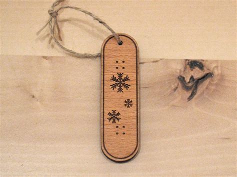 Laser Engraved Wooden Christmas Ornaments The Skateboard Etsy