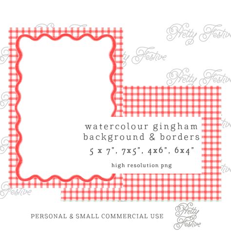 Red Gingham Clipart Borders At Stacy Richie Blog
