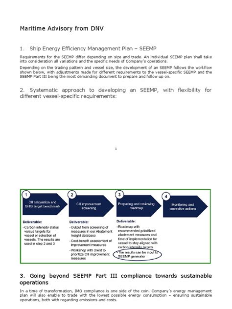 Seemp Iii Maritime Advisory From Dnv Pdf Emission Intensity Ships