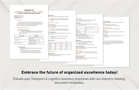 Transport And Logistics Vendor Negotiation Strategies Template In Word