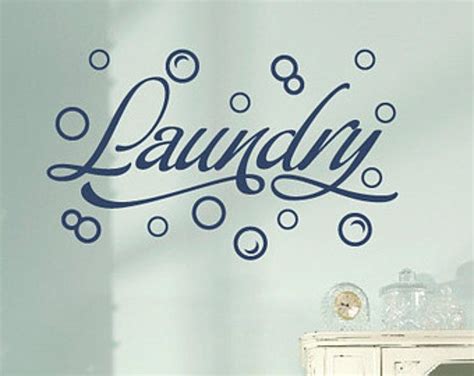 Bubbles Viny Wall Decal Laundry Bathroom Wall Decals Etsy Wall