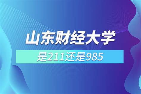 山东财经大学是211还是985奥鹏教育