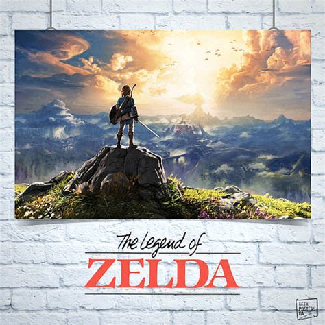 Постер Legend of Zelda. Зельда. Размер 60x43см (A2). Глянцевая бумага ...