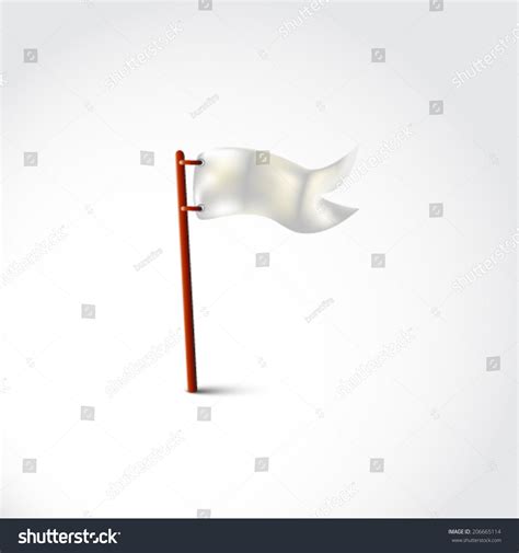 White Flag Vector Stock Vector Royalty Free 206665114 Shutterstock
