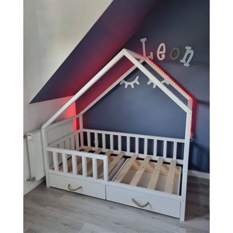 Łóżko Domek Ii Z Szufladami Pod Materac 160x80 Malowane