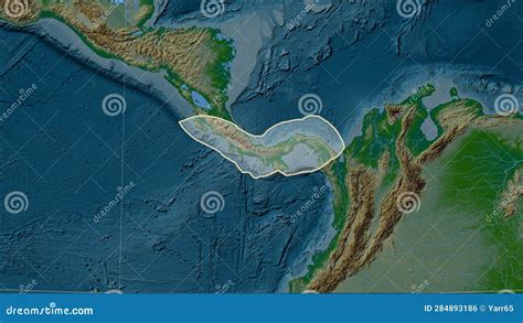 Panama Tectonic Plate Physical Map Stock Illustration Illustration Of Cylindrical Rift