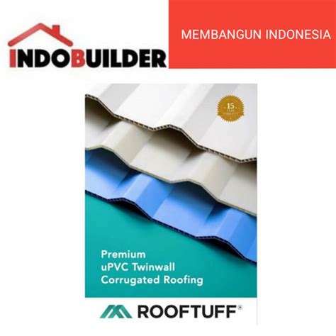 Jual Rooftuff Atap Upvc Double Layer Tebal 10 Mm Twinwall Roofing Per