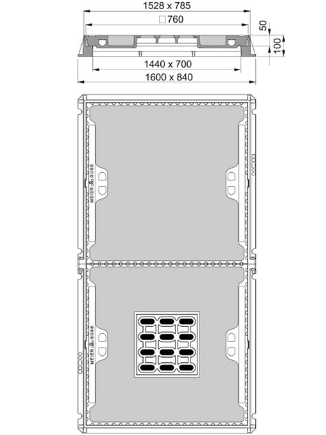 Rahmen Beton Guss Deckel Beton Guss Zum Kabel Abzweigkasten 650