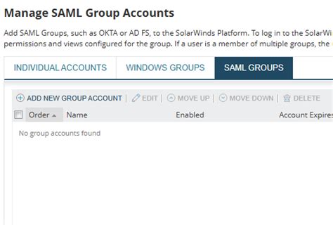 User Name Already Exists General The Solarwinds Platform Thwack