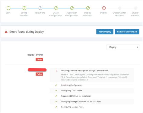 Solved Hyperflex Installer 35 Deploy Error Installing Software