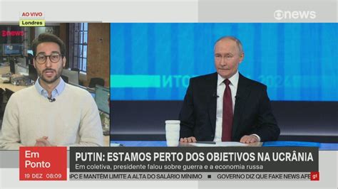 Vídeo Vladimir Putin Faz Coletiva De Imprensa Com Jornalistas