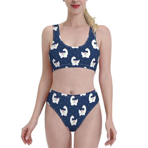 Tankini Swimsuits For Women 2024 Rainbow Cute Dinosaur Womens Tankini